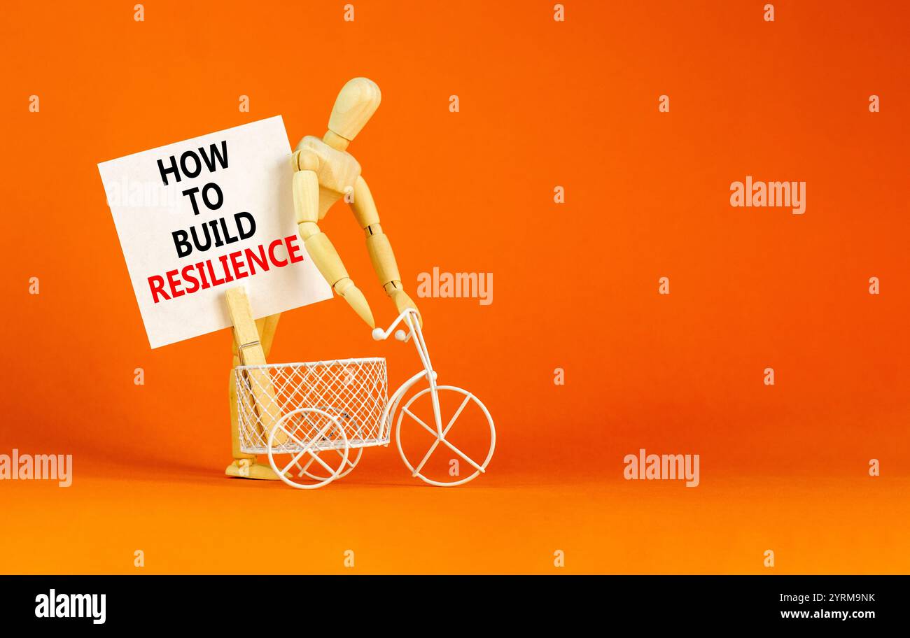 How to build resilience symbol. Concept words How to build resilience ...