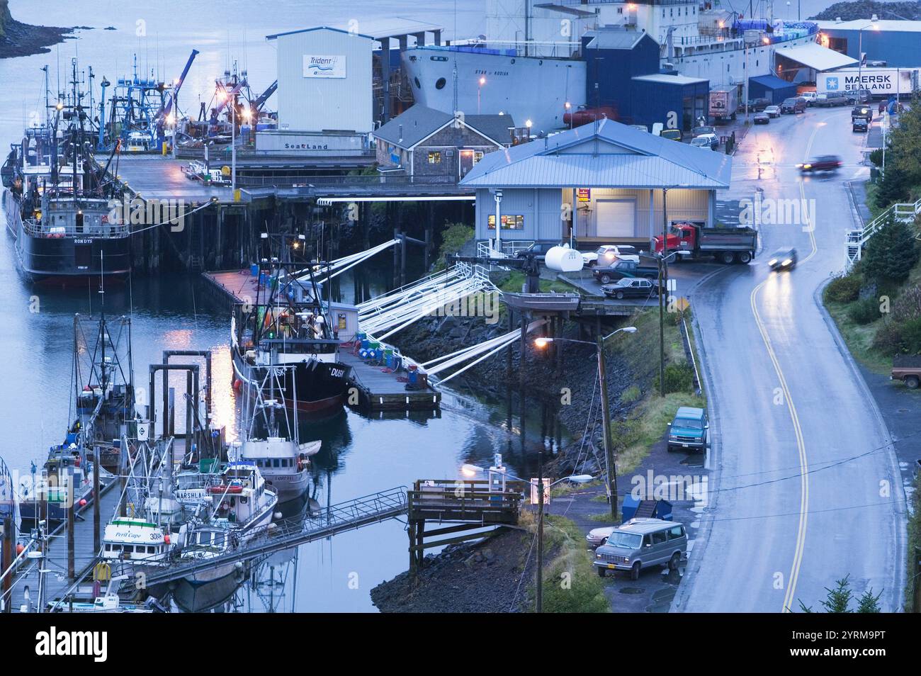 St. Paul Boat Harbor & Star of Kodiak Fish Cannery Ship/Plant. Dawn ...