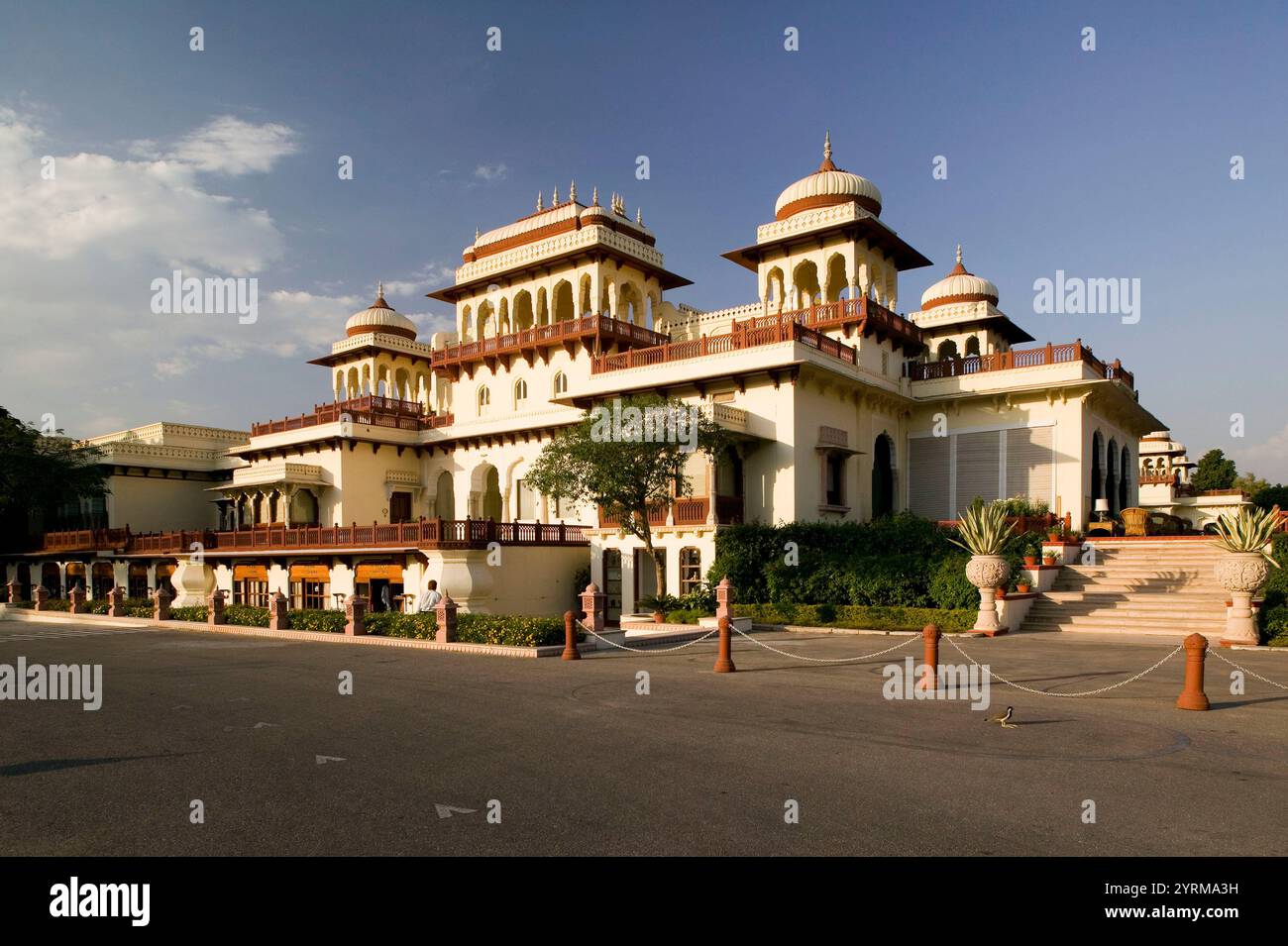 Rambagh Palace Hotel. Exterior. Jaipur. Rajasthan. India Stock Photo ...