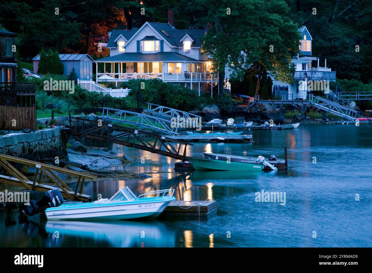 Summer Cottage. Goose Cove. Gloucester. Cape Ann. Massachusetts. USA ...
