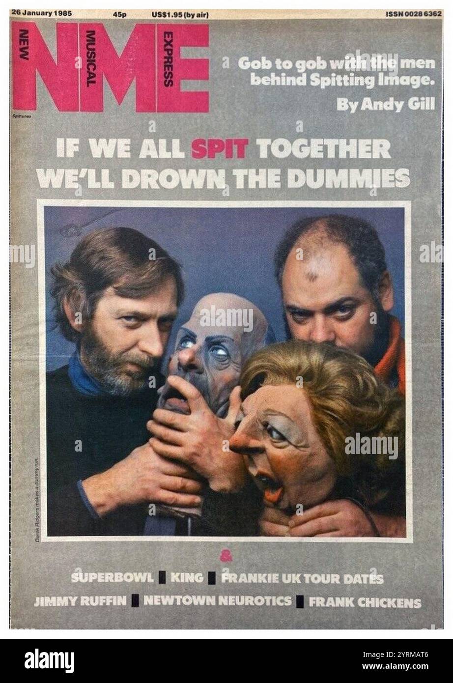 New Musical Express cover depicting Spitting Image was a British ...