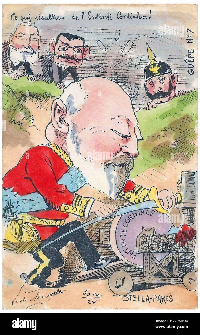 A cartoon expressing the French perspective on the British-French ...