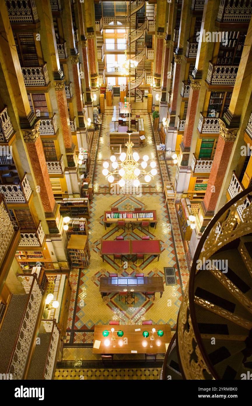 Iowa State Capitol. State Library Interior. Des Moines. Iowa. USA Stock ...