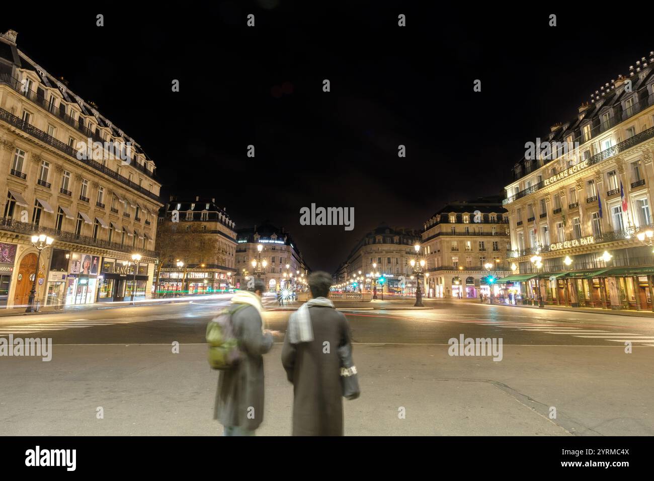 Paris, France - December 1, 2024 : Panoramic view of the illuminated ...