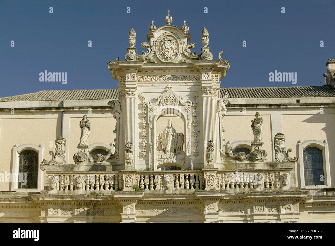 Piazza del Duomo- Details of Palazzo Vescovile (b.1709), Lecce (Baroque ...