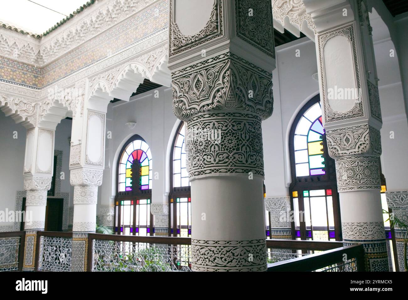 Morocco-Fes: Fes El-Bali (Old Fes)-Riad Fes Traditional Hotel-Interior ...