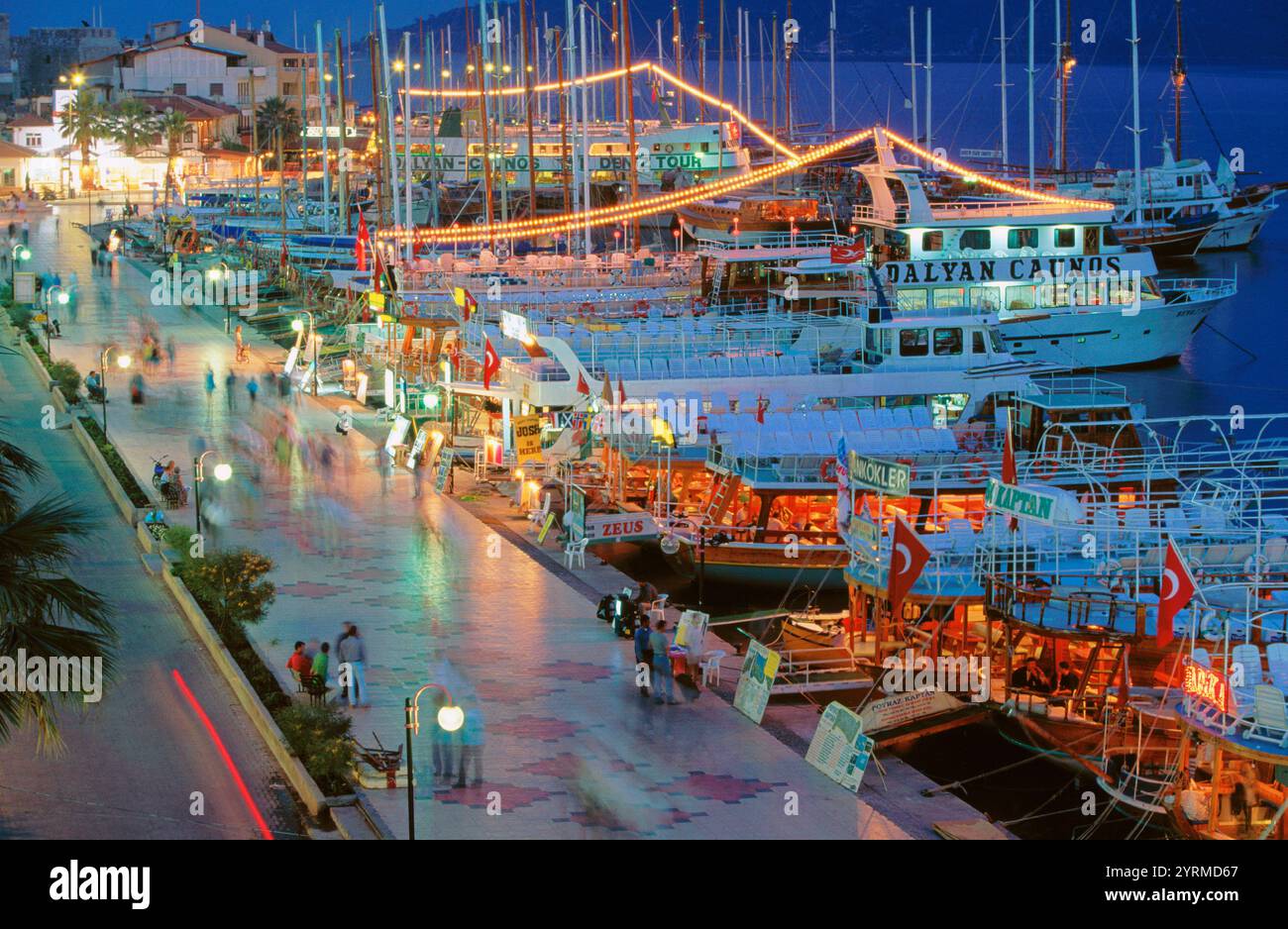 Marmaris harbour turkey night hi-res stock photography and images - Alamy