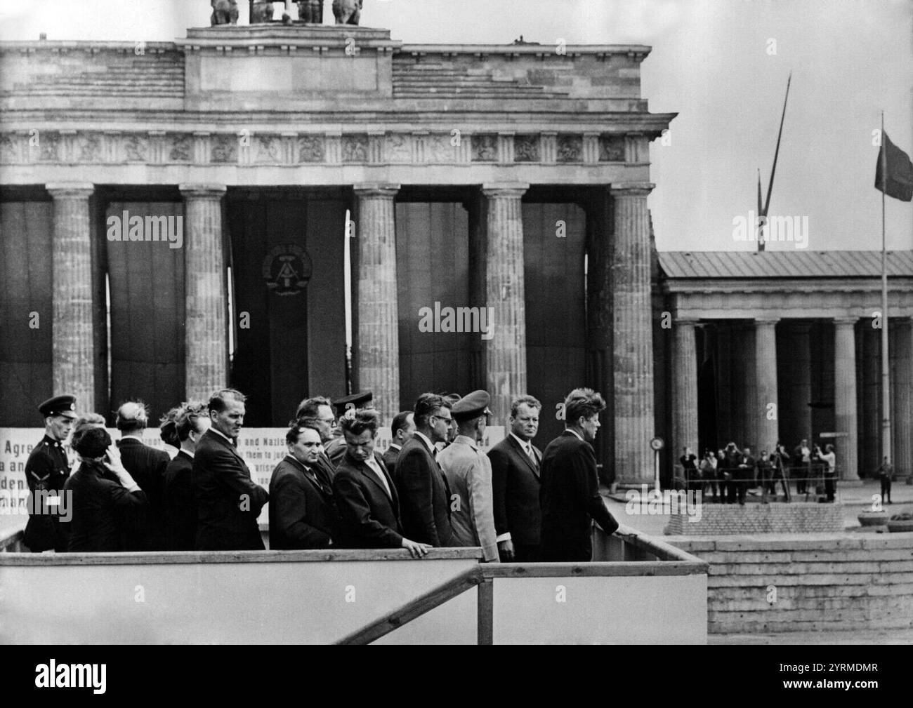 Kennedy and Willy Brandt in Berlin. President Kennedy visited Berlin on ...