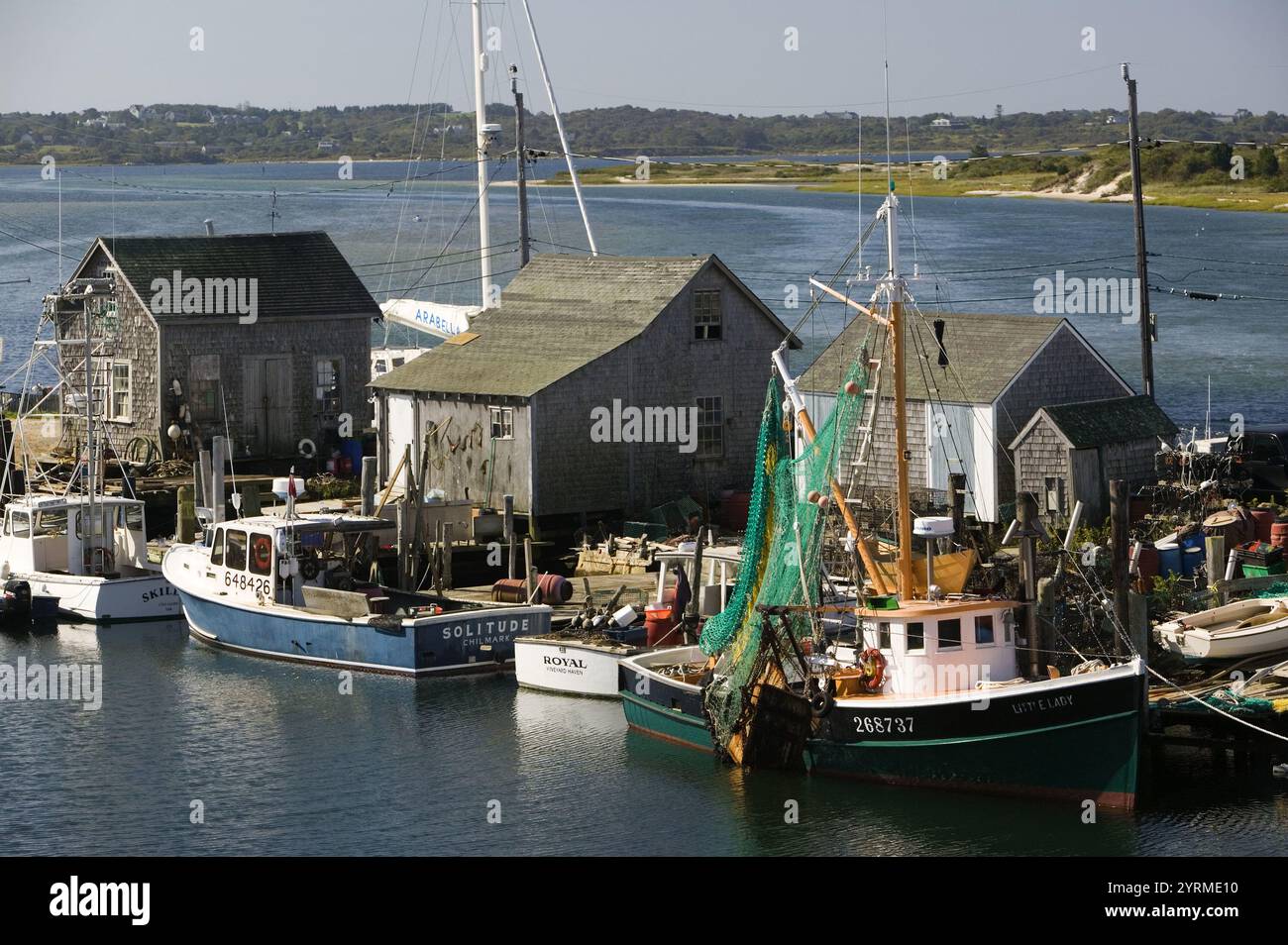 Menemsha harbor. Menemsha. Martha s Vineyard. Massachusetts. USA Stock ...