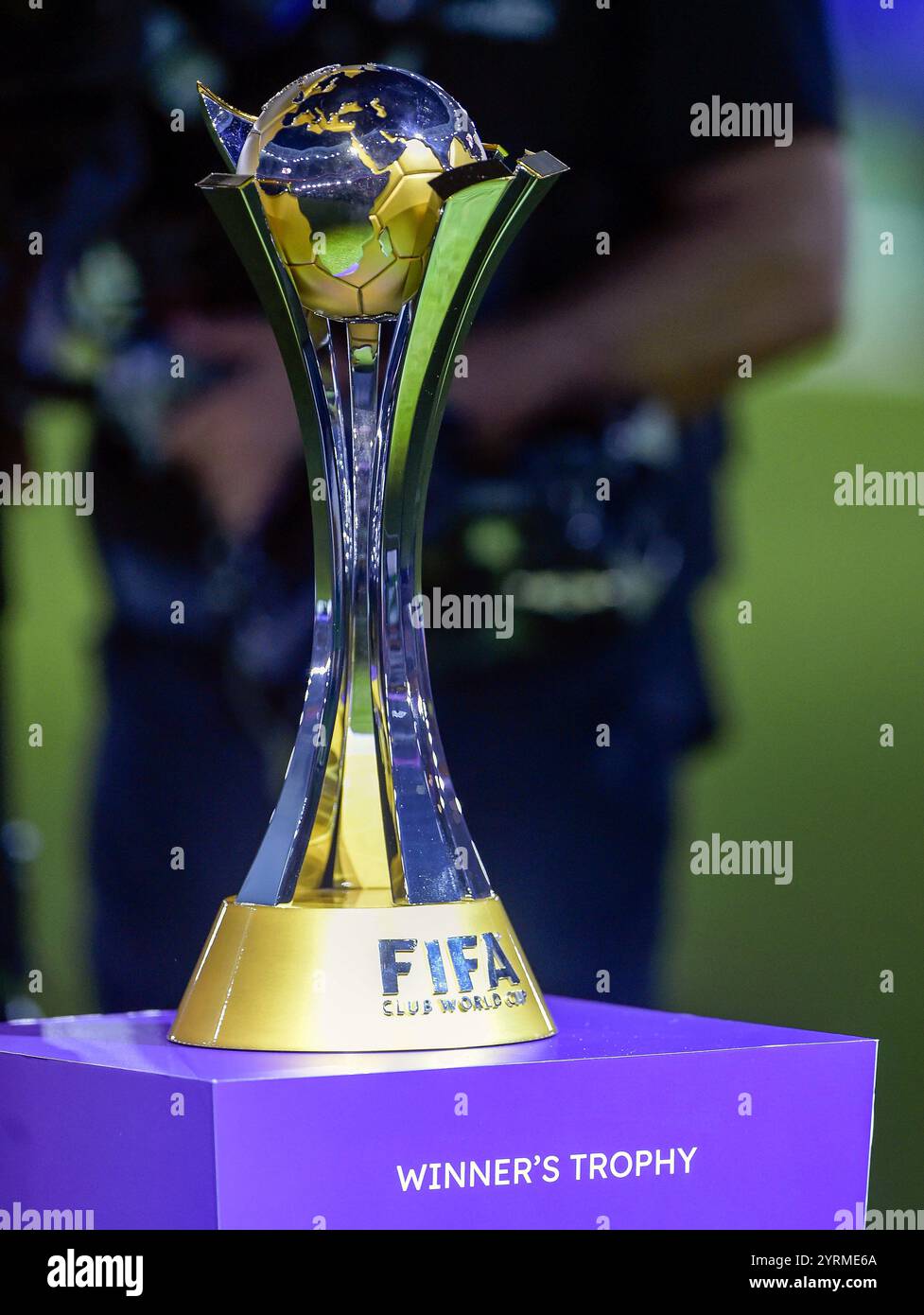 File photo dated 22-12-2023 of the FIFA Club World Cup trophy ...