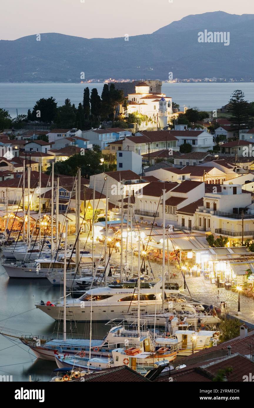 Harbor View. Evening. Pythagorio. Samos. Northeastern Aegean Islands ...