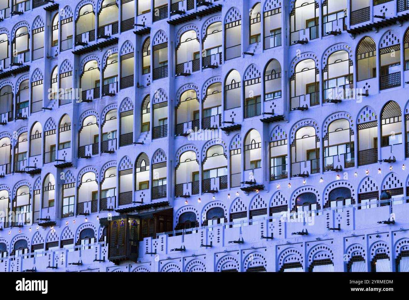 KUWAIT-Kuwait City: Traditional Architecture of the Ghani Palace Hotel ...