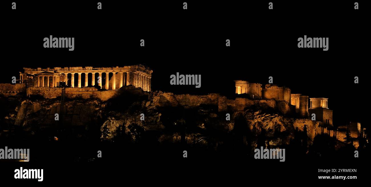 The Parthenon is a former temple, on the Athenian Acropolis, Greece, that was dedicated to the ...