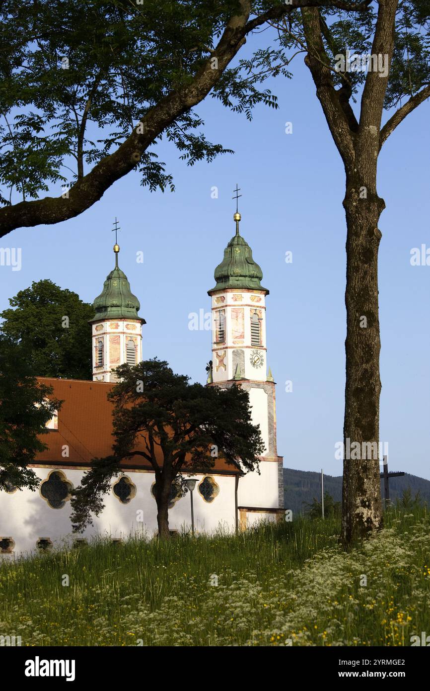 Hillside church, Bad Tolz, Bavaria, Germany Stock Photo - Alamy