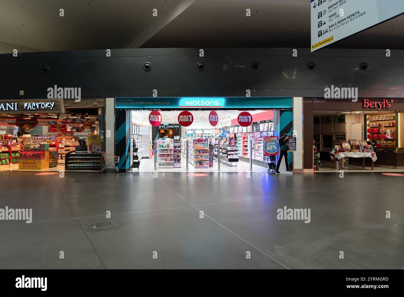 KUALA LUMPUR, MALAYSIA - NOVEMBER 27, 2023: entrance to Watsons store ...