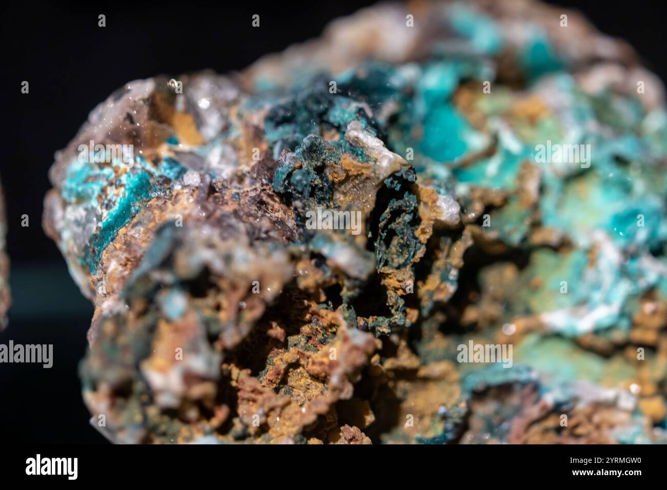 malachite mineral specimen stone rock geology gem crystal Stock Photo ...