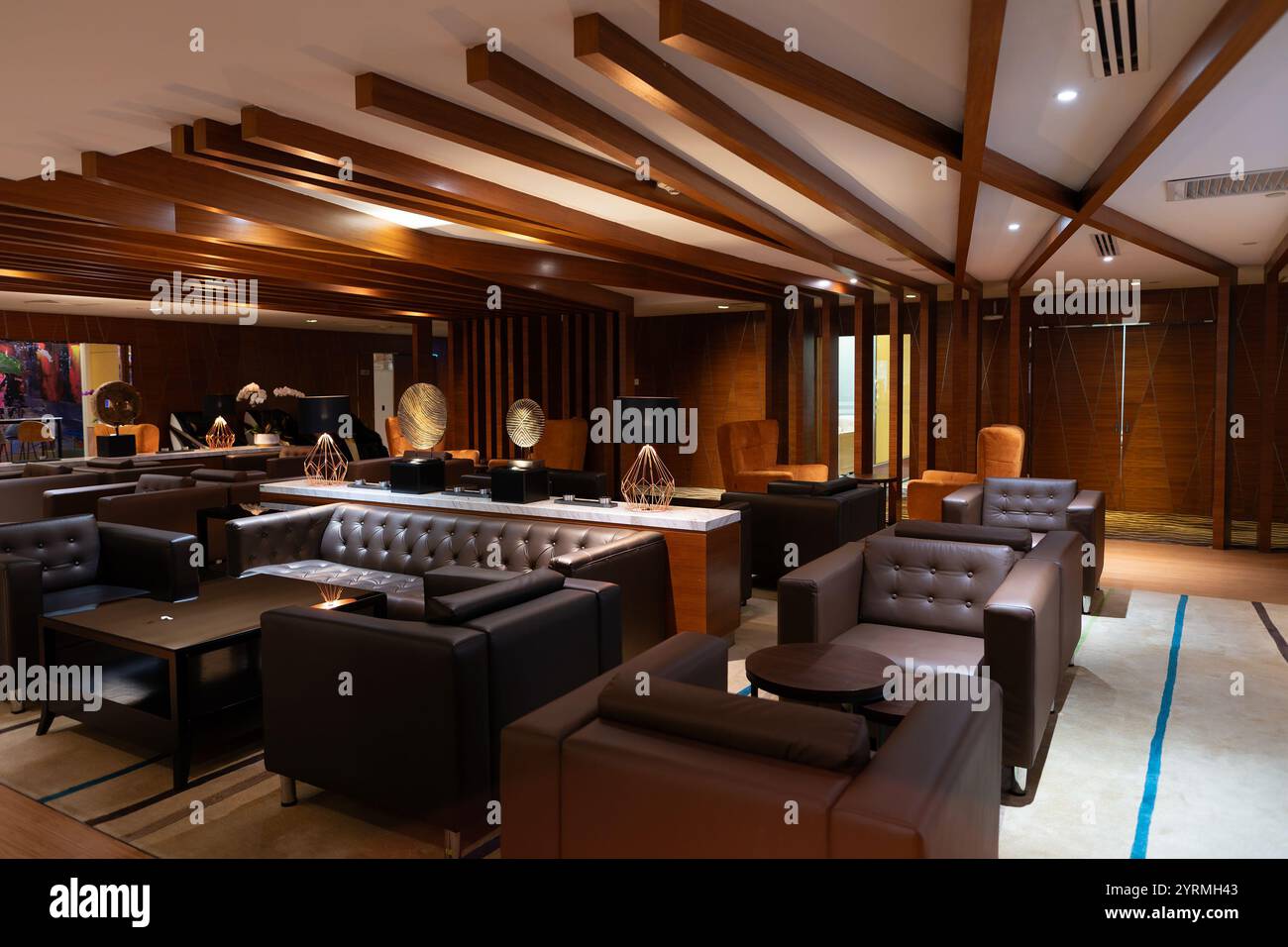 KUALA LUMPUR, MALAYSIA - NOVEMBER 27, 2023: interior shot of Sky Suite ...