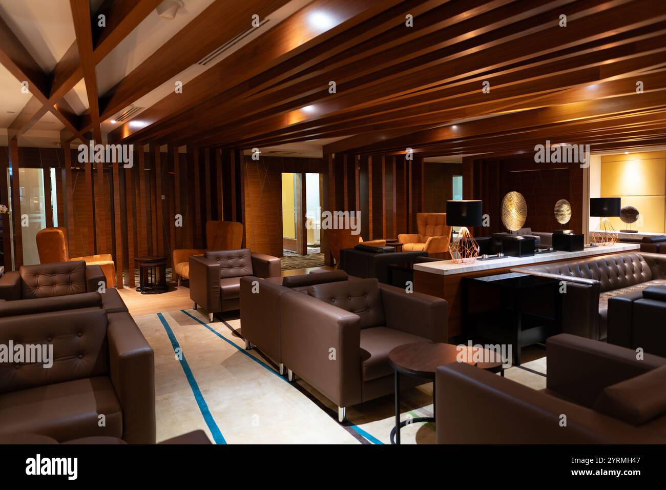 KUALA LUMPUR, MALAYSIA - NOVEMBER 27, 2023: interior shot of Sky Suite ...