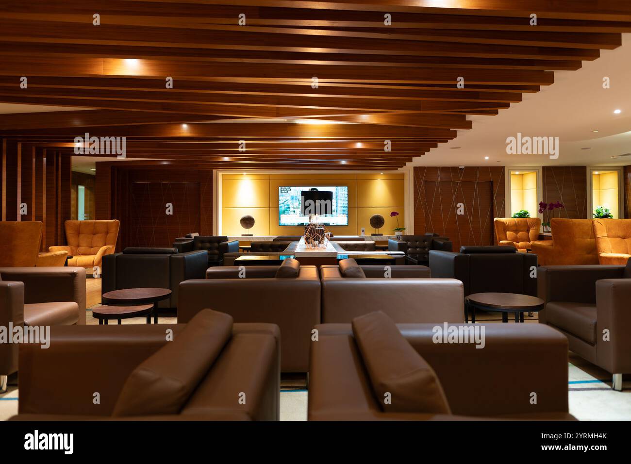 KUALA LUMPUR, MALAYSIA - NOVEMBER 27, 2023: interior shot of Sky Suite ...