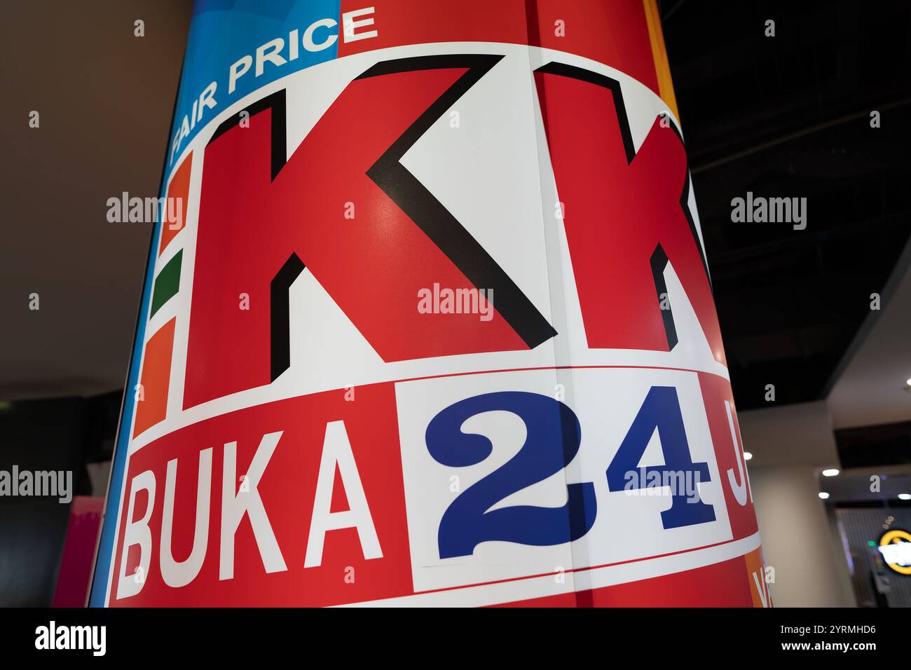 KUALA LUMPUR, MALAYSIA - NOVEMBER 28, 2023: close up shto of KK ...