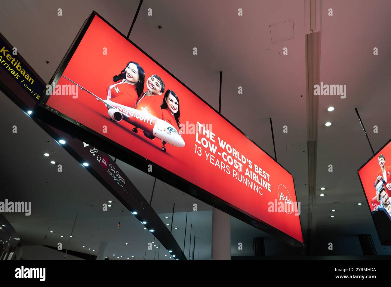 KUALA LUMPUR, MALAYSIA - NOVEMBER 28, 2023: AirAsia advertisement ...