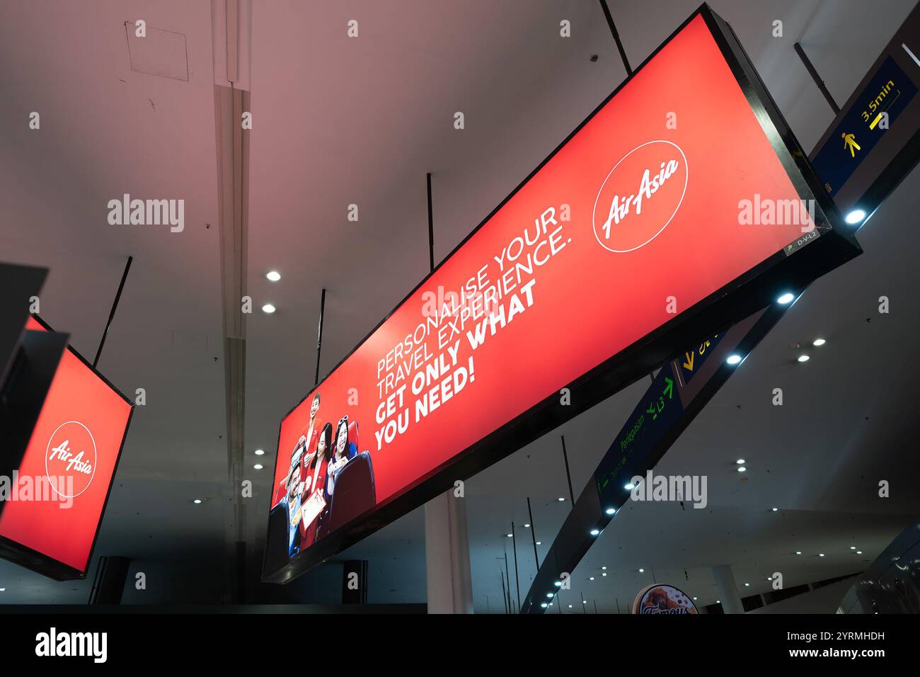 KUALA LUMPUR, MALAYSIA - NOVEMBER 28, 2023: AirAsia advertisement ...