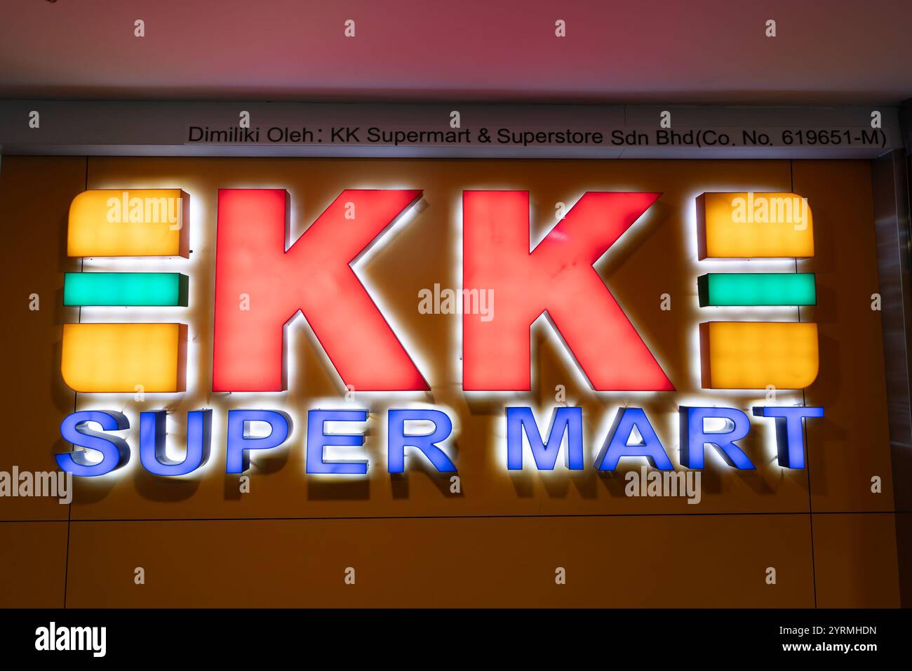 KUALA LUMPUR, MALAYSIA - NOVEMBER 28, 2023: close up shto of KK ...