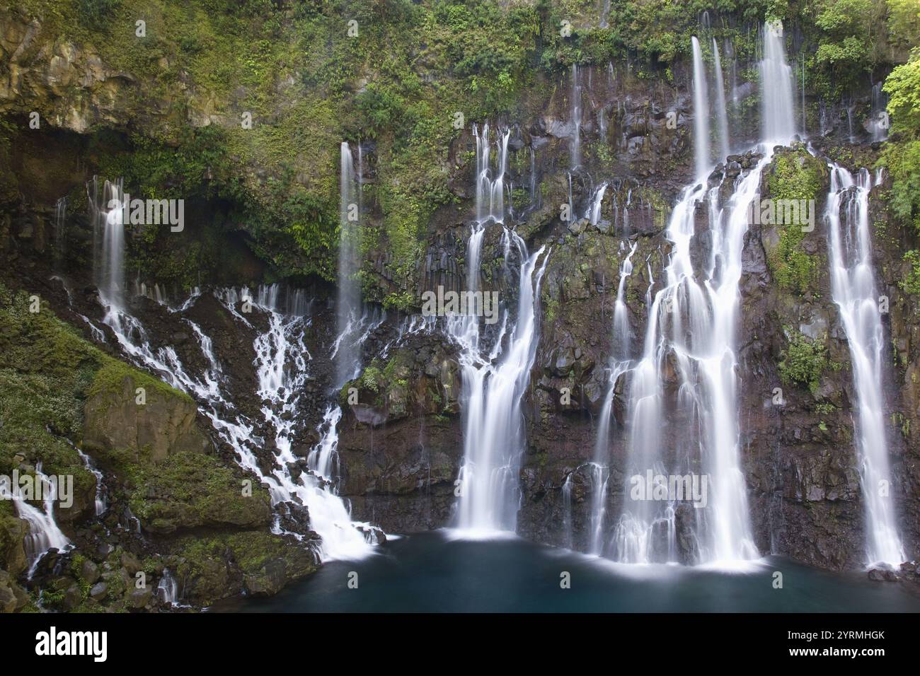 Cascade de la Grande Ravine waterfall, South Reunion, Reunion island ...