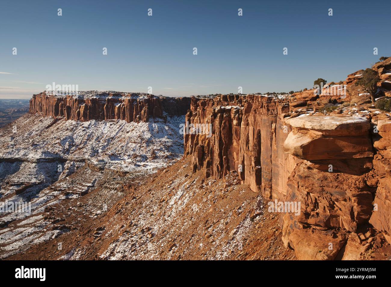 Grand View Overlook in winter, Canyonlands National Park, Moab, Utah ...