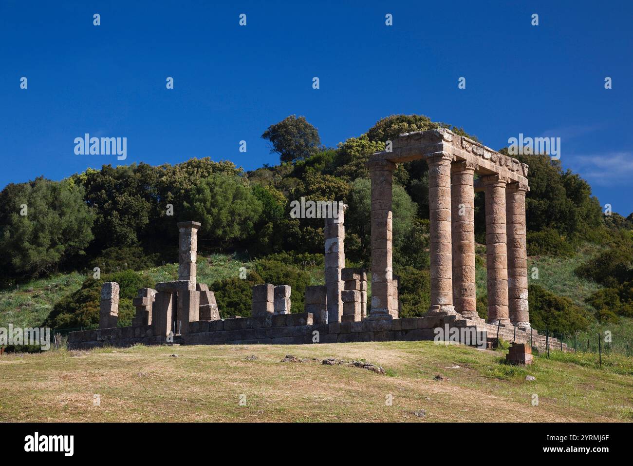 Italy, Sardinia, Southwest Sardinia, Tempio de Antas, ruins of Roman ...