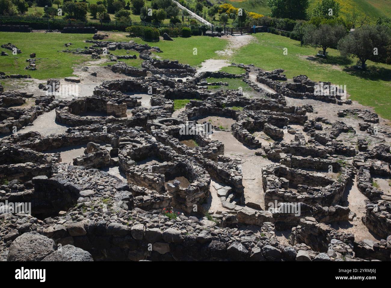 Italy, Sardinia, La Marmilla Region, Barumini, Nuraghe Su Nuraxi ...