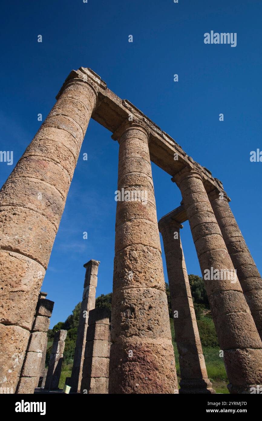 Italy, Sardinia, Southwest Sardinia, Tempio de Antas, ruins of Roman ...
