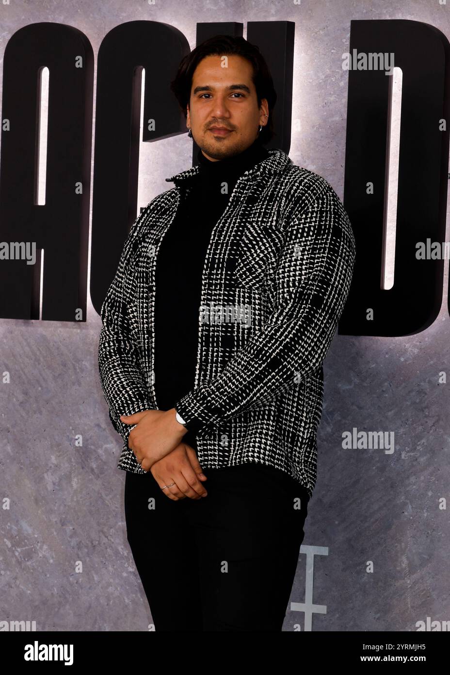 Nathaniel Curtis attends the Black Doves Season One World Premiere at ...