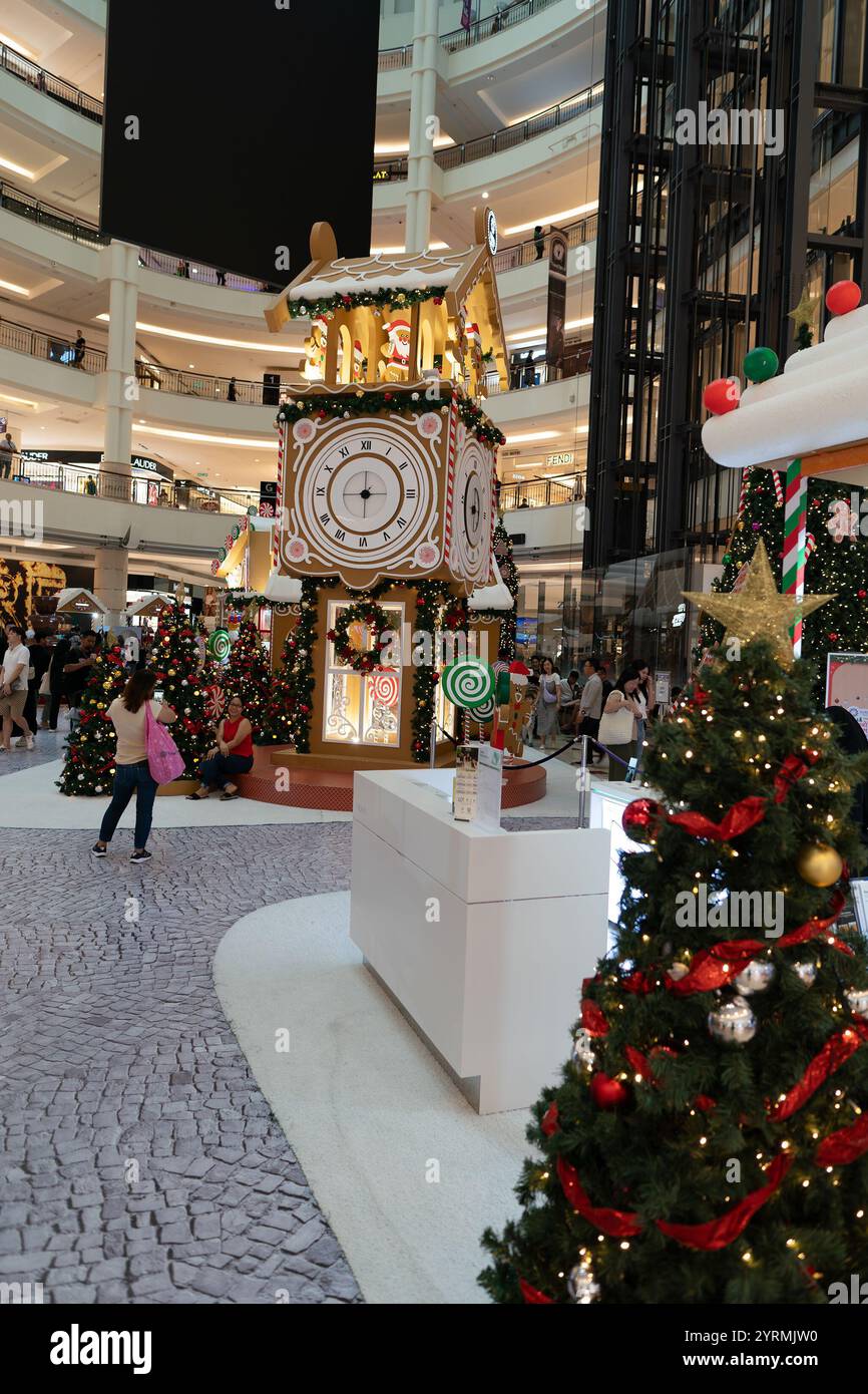 KUALA LUMPUR, MALAYSIA - DECEMBER 01, 2023: Christmas decorations in ...