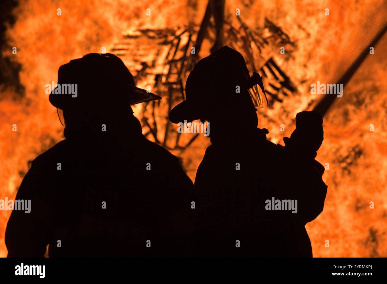 USA, Massachusetts, Cape Ann, Rockport, Fourth of July Holiday Bonfire ...