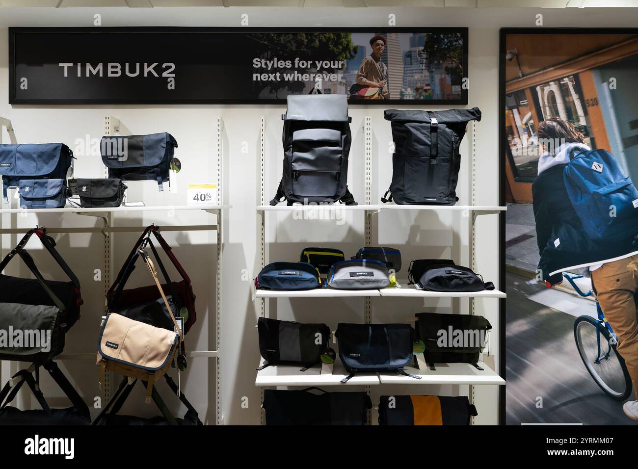 KUALA LUMPUR, MALAYSIA - DECEMBER 01, 2023: various bags on display at ...