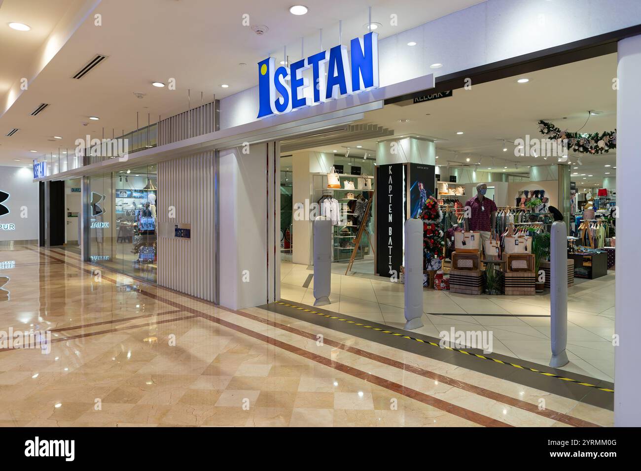 KUALA LUMPUR, MALAYSIA - DECEMBER 01, 2023: entrance to Isetan store in ...