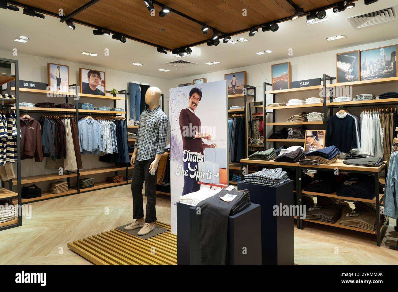 KUALA LUMPUR, MALAYSIA - DECEMBER 01, 2023: Dockers apparel on display ...