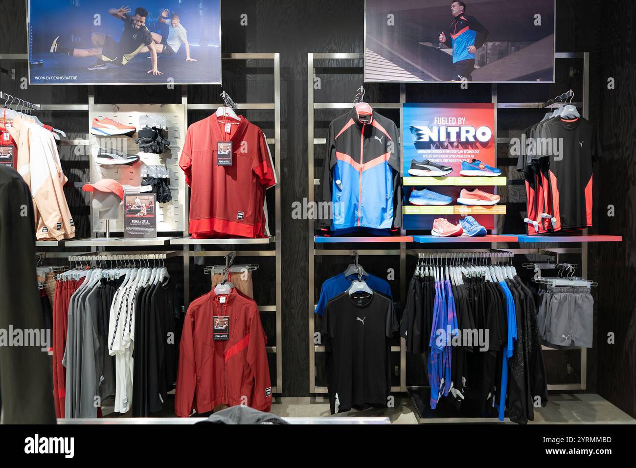 KUALA LUMPUR, MALAYSIA - DECEMBER 01, 2023: interior shot of Puma store ...