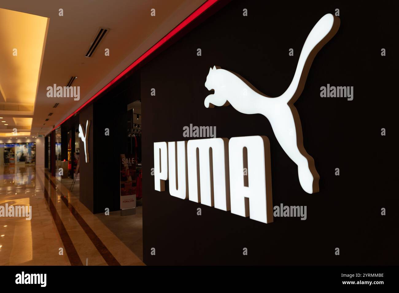 KUALA LUMPUR, MALAYSIA - DECEMBER 01, 2023: Puma store in Suria KLCC ...