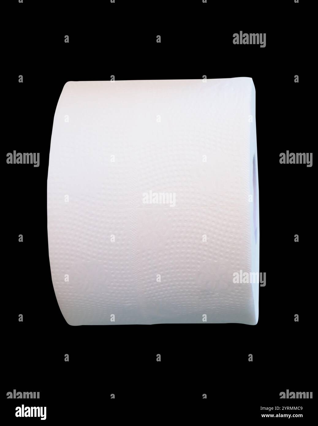 Front view or side view of tissue paper or toilet paper in roll is ...