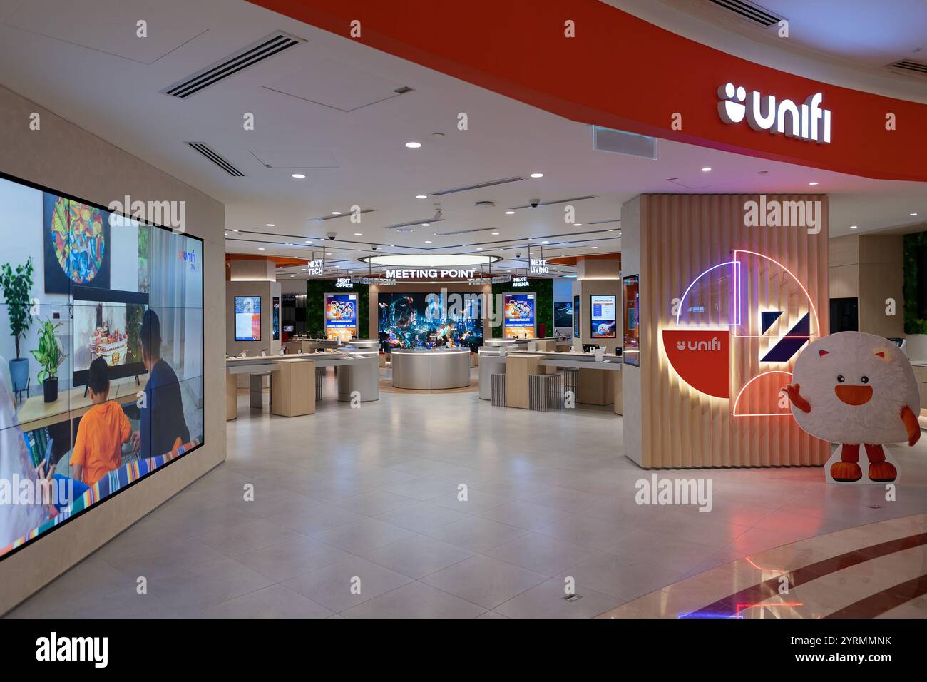 KUALA LUMPUR, MALAYSIA - DECEMBER 01, 2023: Unifi store in Suria KLCC ...