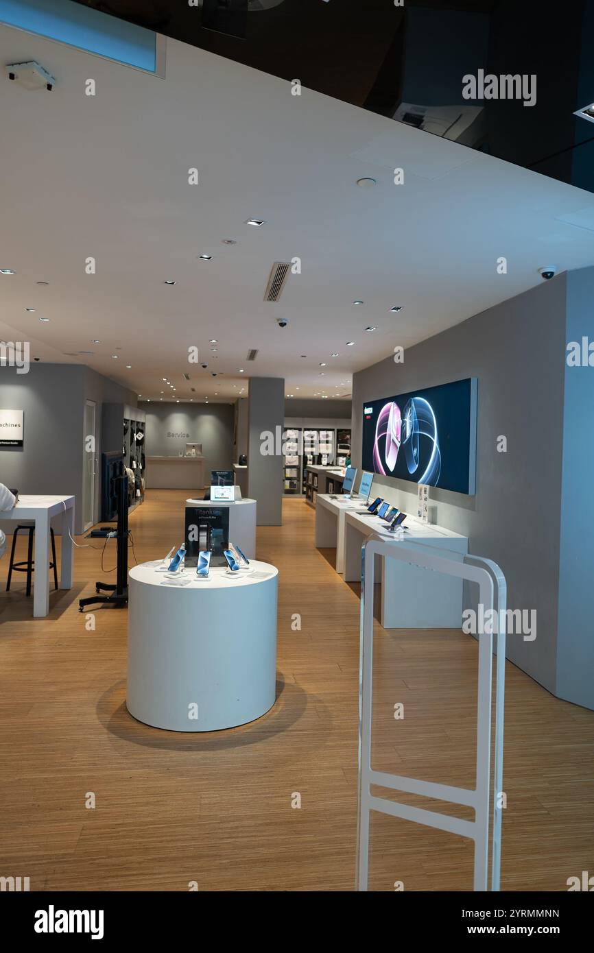 KUALA LUMPUR, MALAYSIA - DECEMBER 01, 2023: gadgets on display at the ...