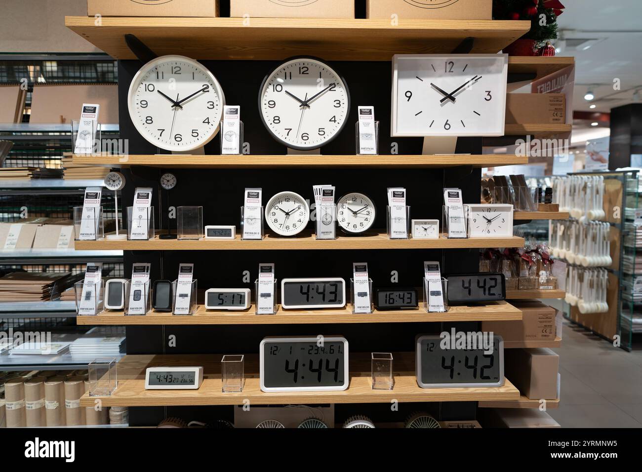KUALA LUMPUR, MALAYSIA - DECEMBER 01, 2023: inside Muji store in Suria ...