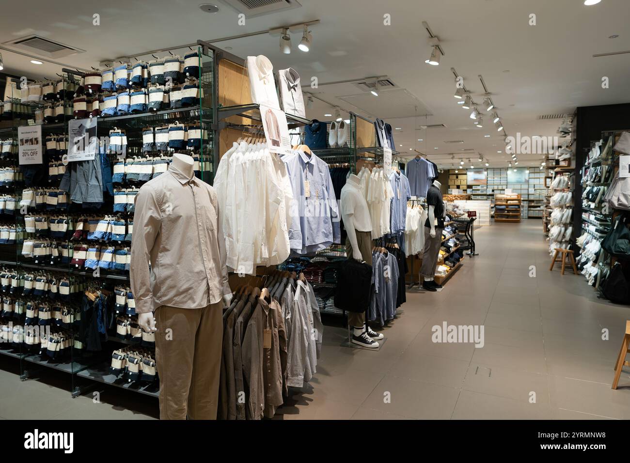 KUALA LUMPUR, MALAYSIA - DECEMBER 01, 2023: inside Muji store in Suria ...