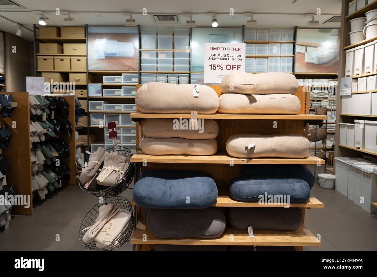KUALA LUMPUR, MALAYSIA - DECEMBER 01, 2023: inside Muji store in Suria ...