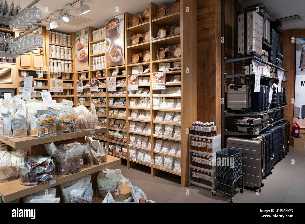 KUALA LUMPUR, MALAYSIA - DECEMBER 01, 2023: inside Muji store in Suria ...