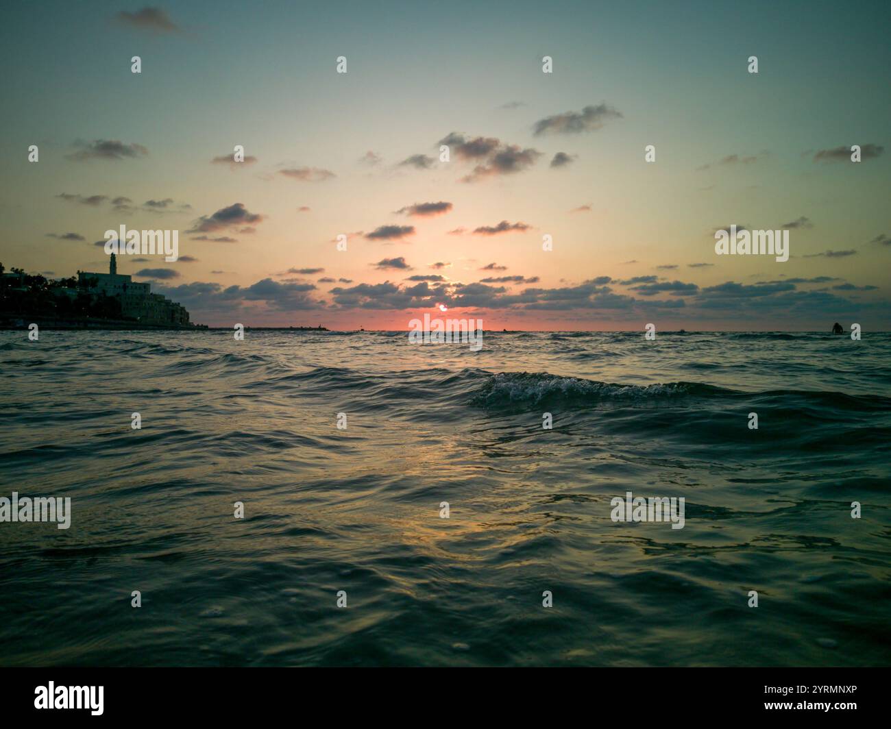Israel Tel-aviv sea side sandy beach old town Jaffa Stock Photo - Alamy