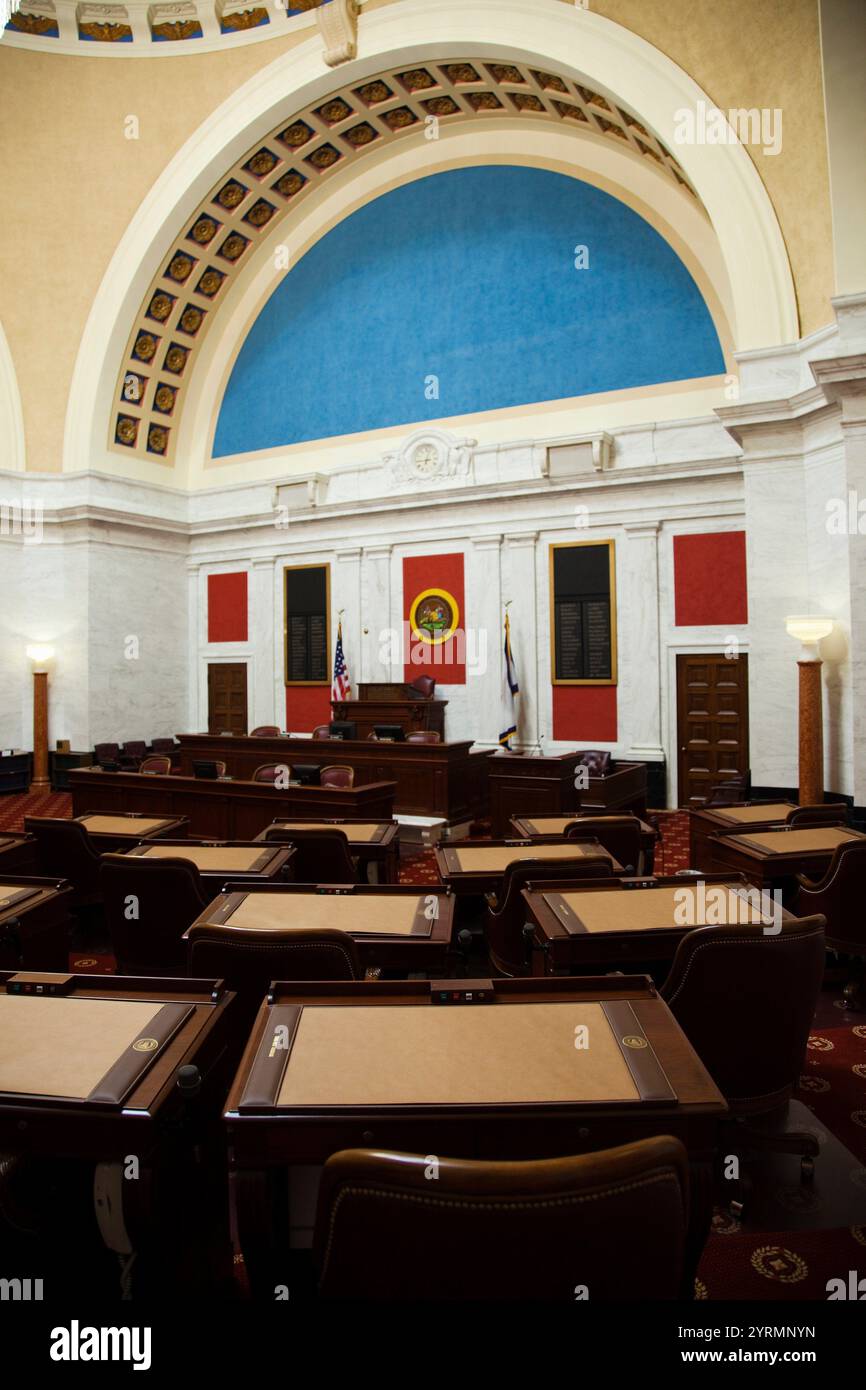 USA, West Virginia, Charleston, West Virginia State Capitol, State ...