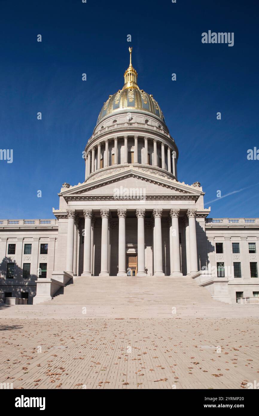 USA, West Virginia, Charleston, West Virginia State Capitol, exterior ...